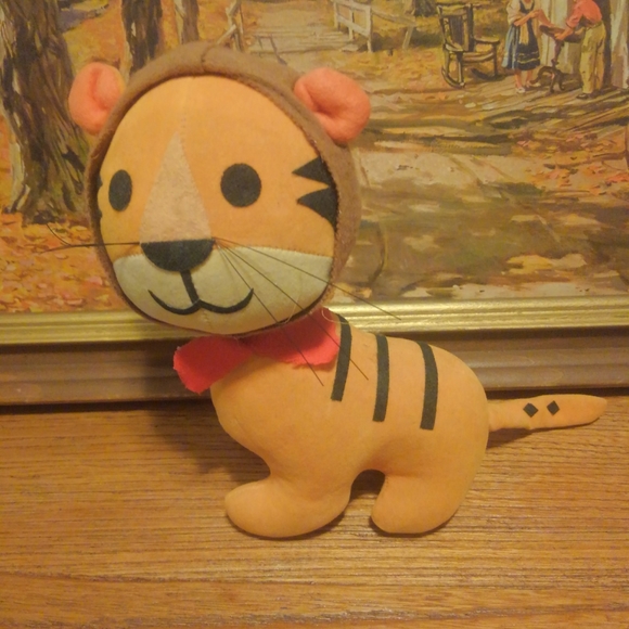 Dakin | Toys | Vtg 6s 70s Tiger Plush Stuffed Animal Toy Rare Hard To ...